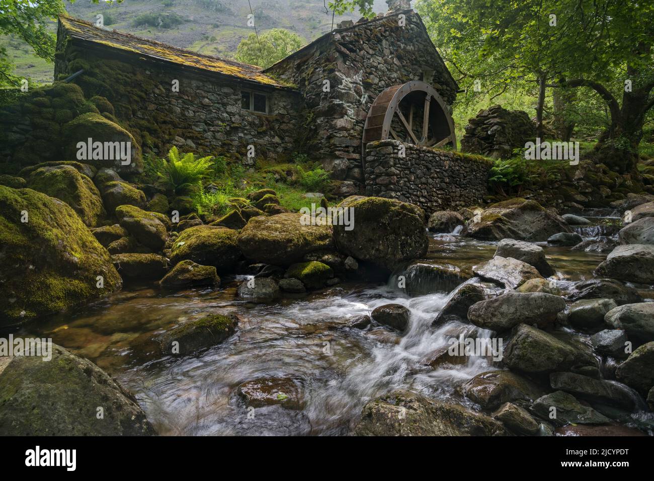 The Old Watermill near Borrowdale, Lake District, UK Stock Photo - Alamy