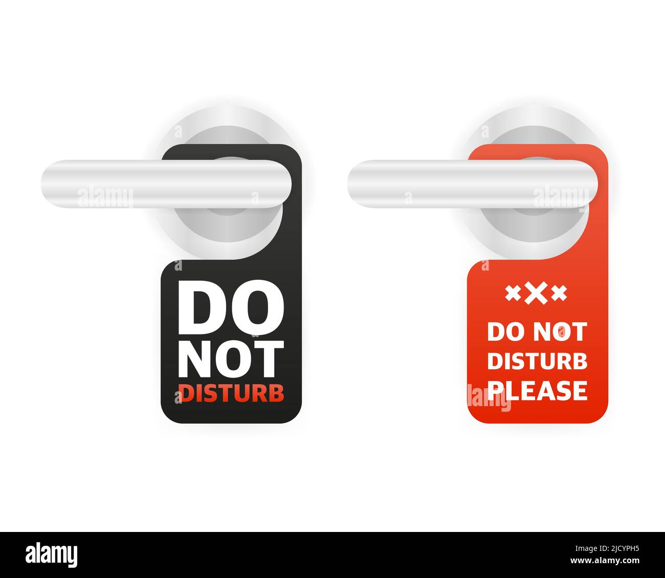 Entrance white door hanger Stock Vector Images - Alamy