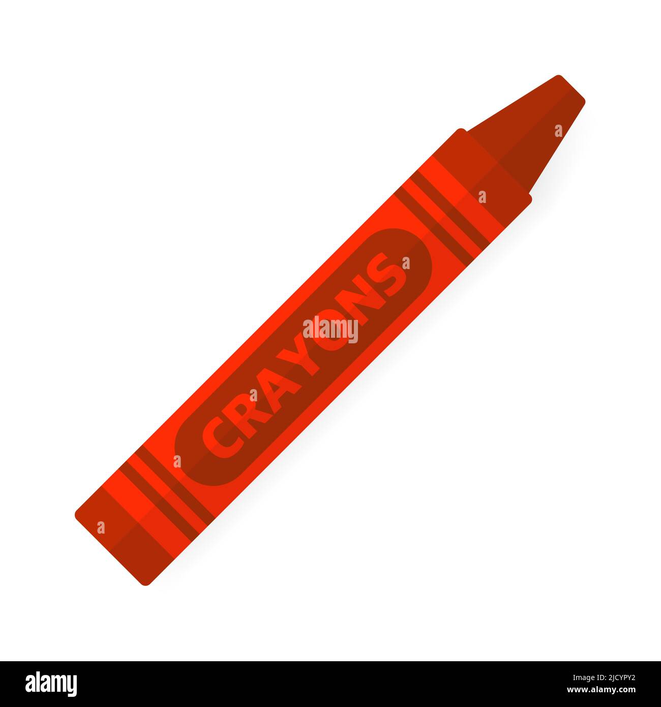 Vector colorful Crayons. Art Set Kids School craft art supply graphics ...