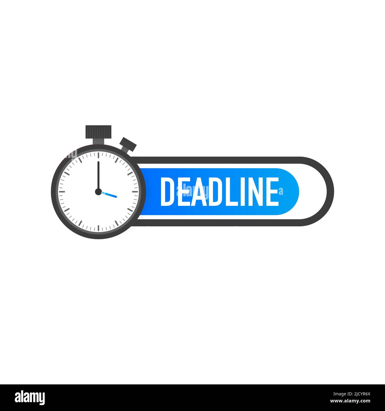 Time management concept. Time control, planning. Deadline sign with ...