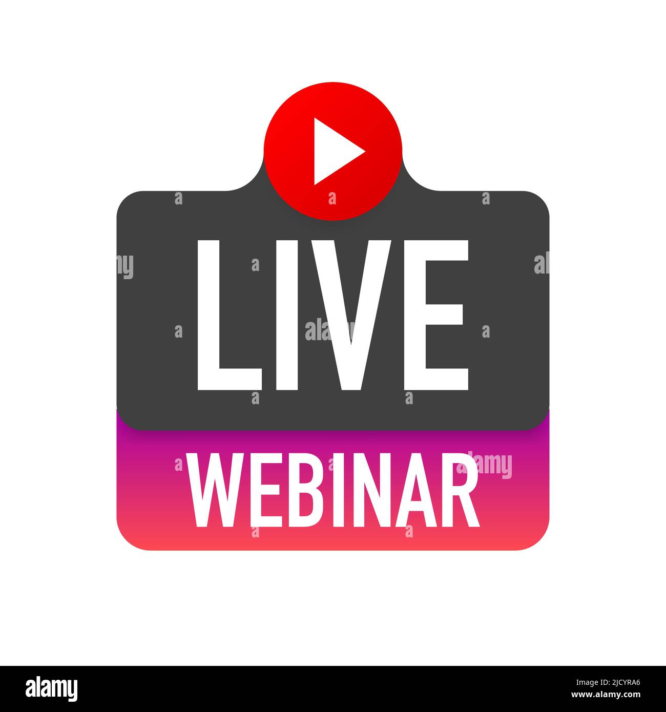 Live webinar concept design Cut Out Stock Images & Pictures - Alamy