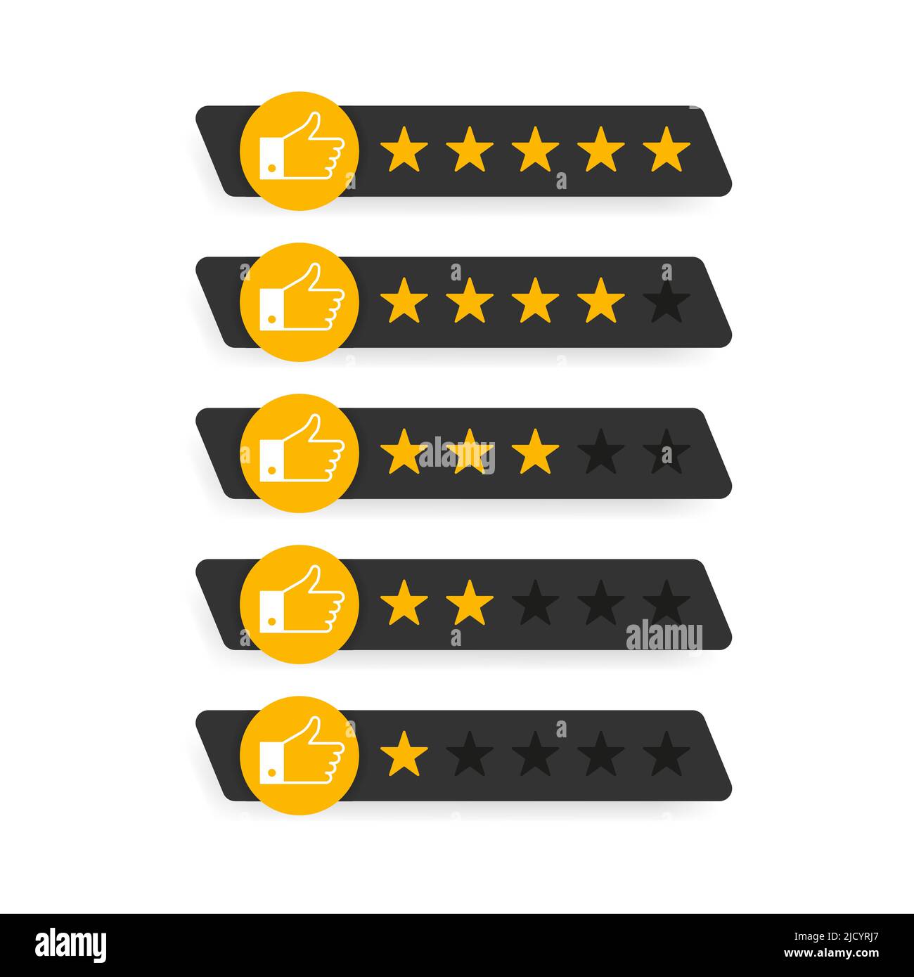 Rating stars badges on a white background. Vector illustration Stock ...