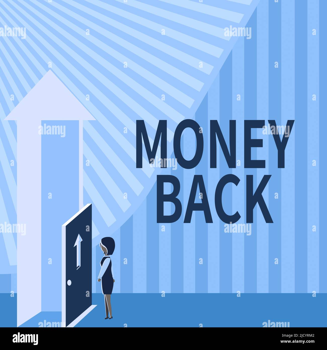 Sign displaying Money Back. Business idea get what you paid in return ...