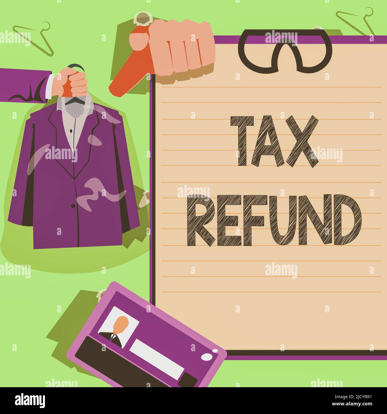 Text showing inspiration Tax Refund. Conceptual photo applied when ...