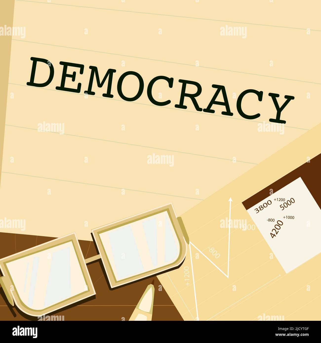 Inspiration showing sign Democracy. Concept meaning freedom of the ...