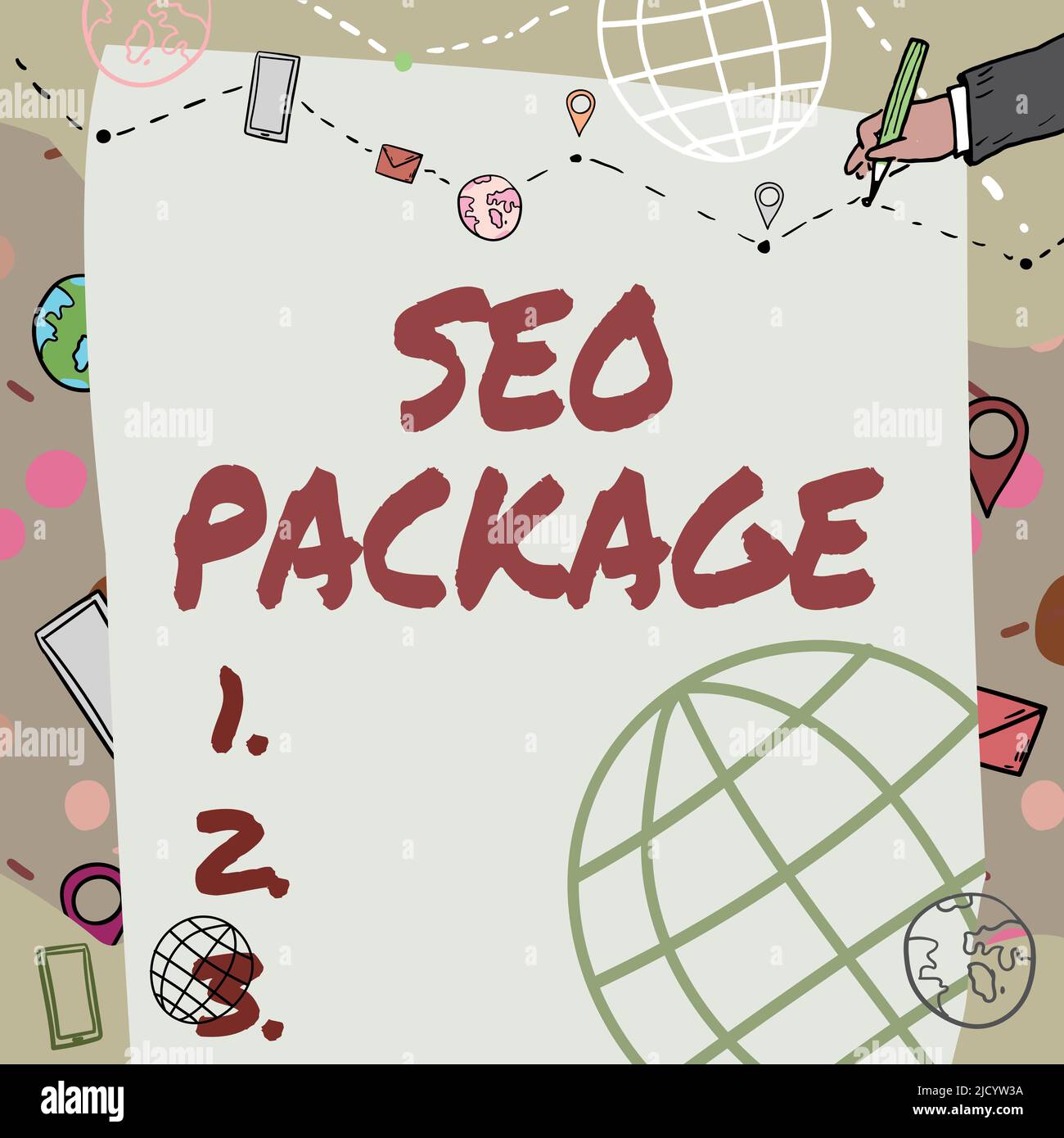 Conceptual display Seo Package, Word Written on practice of search ...