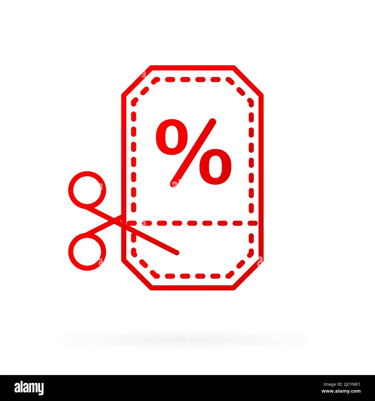 Big Sale Discount. Price cut labels. Vector illustration Stock Vector ...