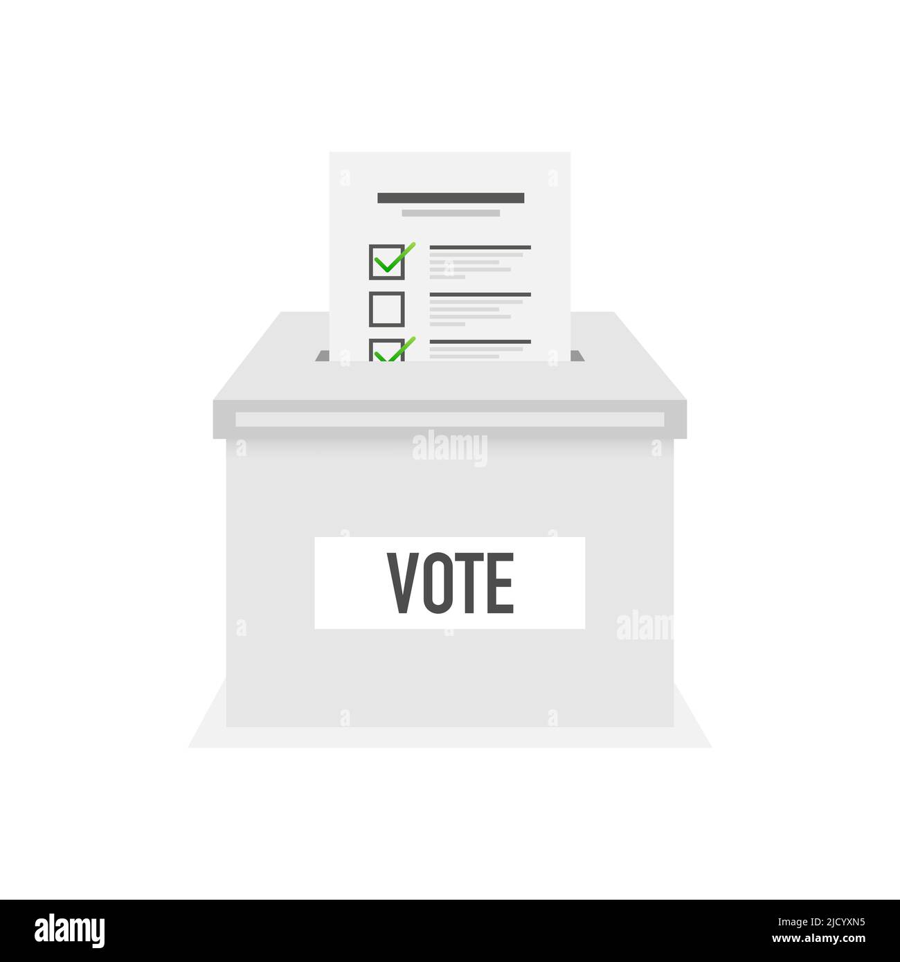 Vote vector icon in flat style. Vector illustration Stock Vector Image ...