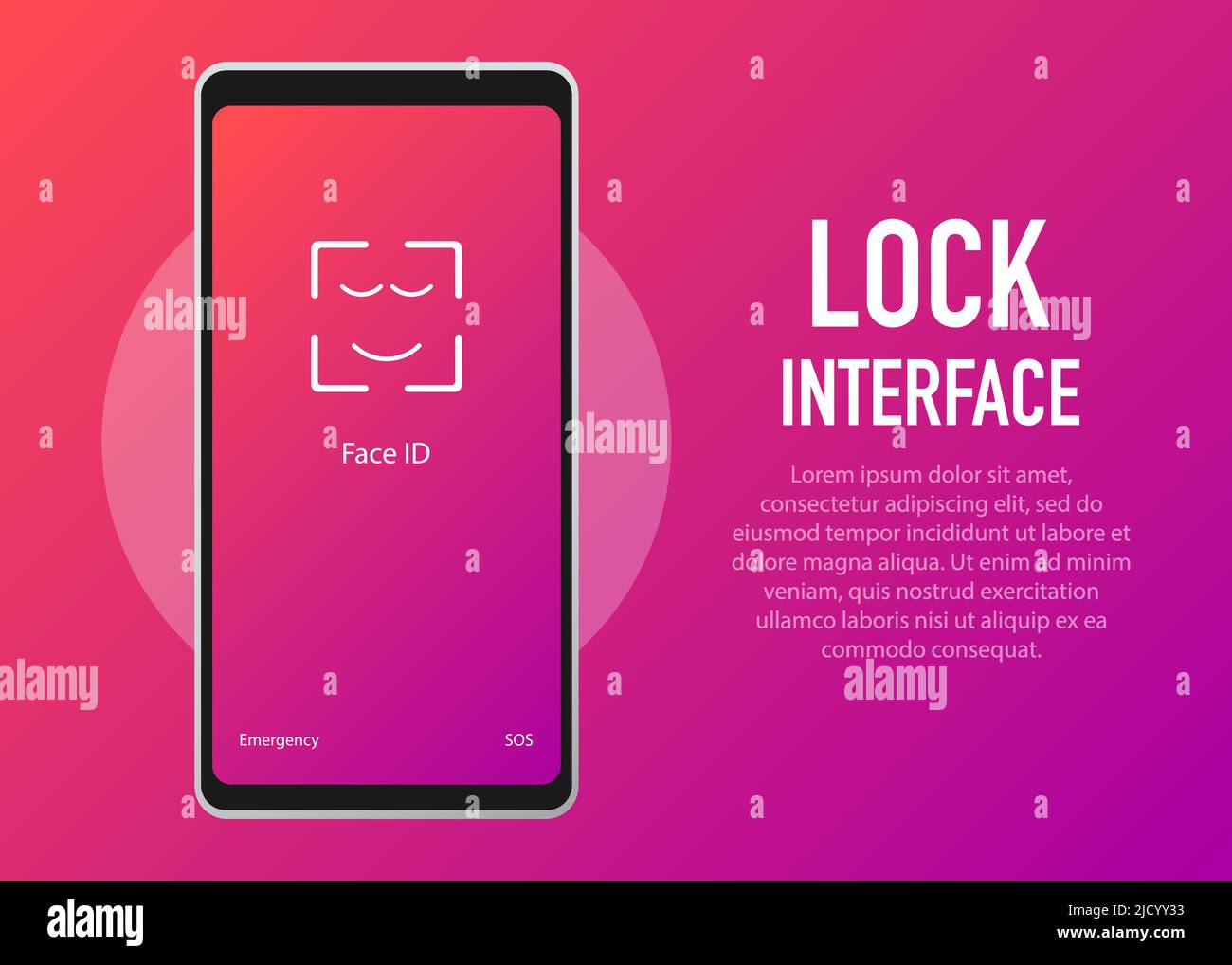 Screen Lock. PInterface for lock screen or enter password pages. Vector ...