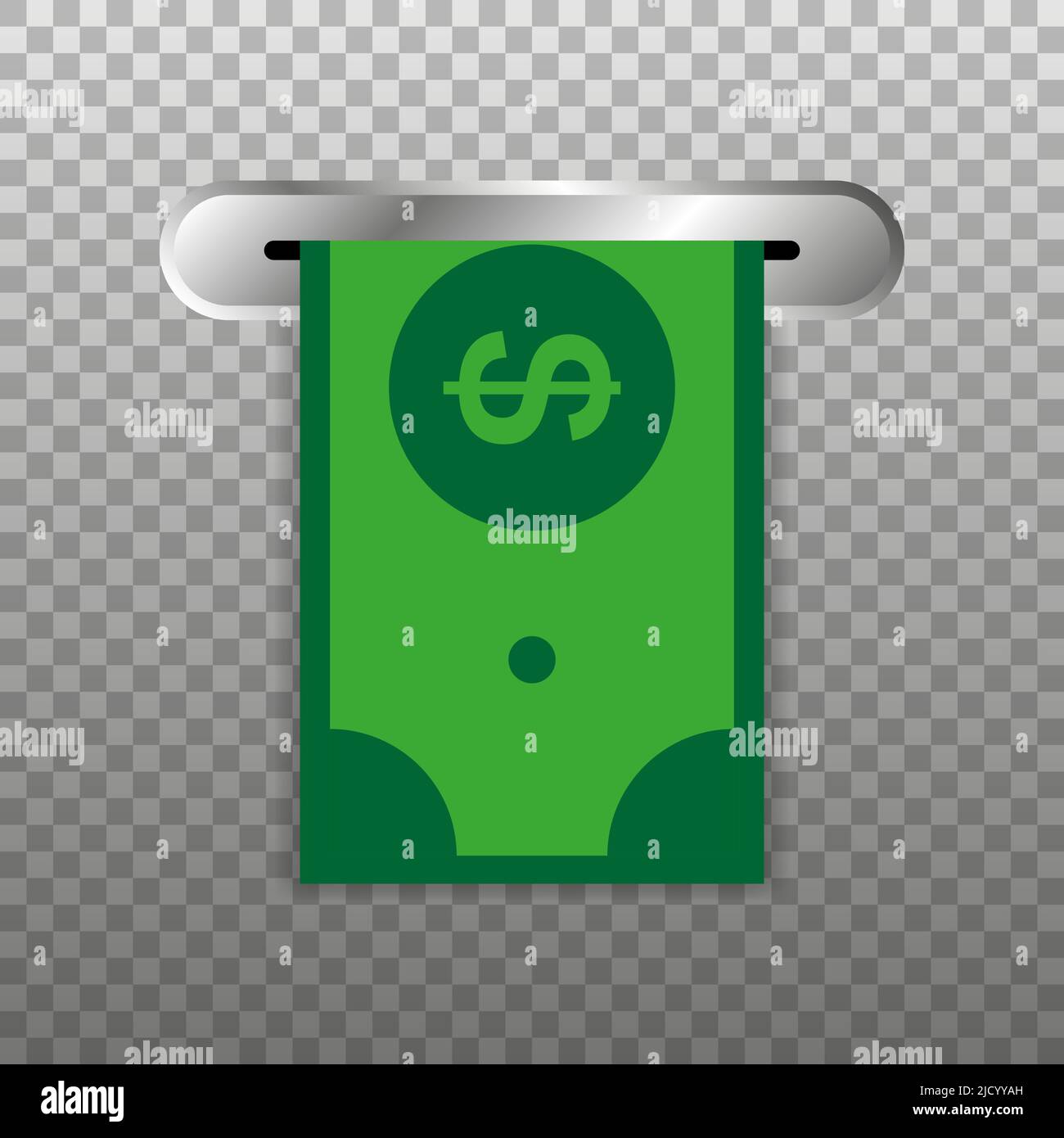 Withdraw money from ATM slot. Vector illustration Stock Vector Image ...