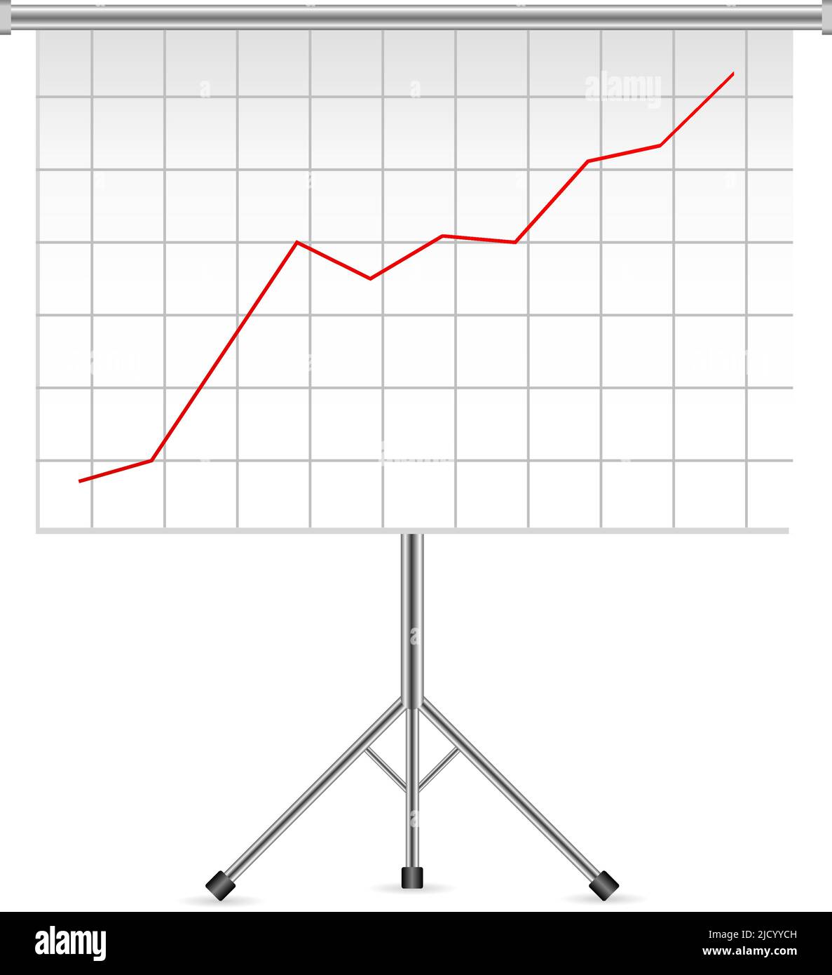 Easel with graph icon hi-res stock photography and images - Alamy
