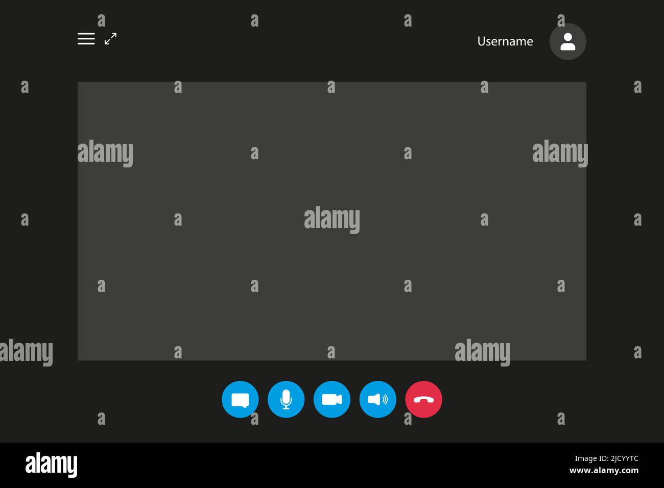 Video call window. Flat design. Technology concept. Vector Illustration ...