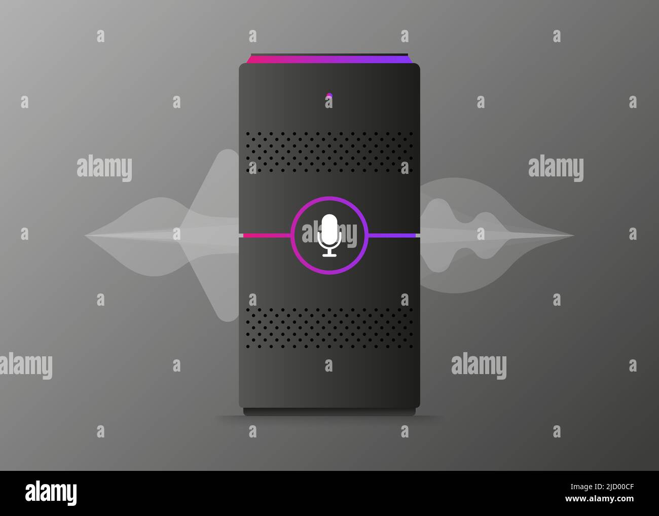 Voice assistant, great design for any purposes. Technology object ...