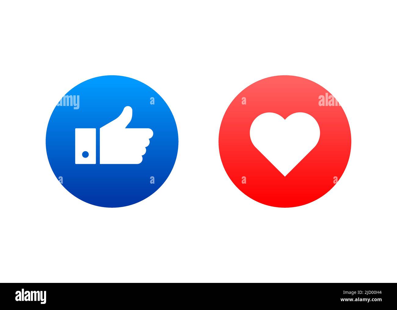 Flat like comment for web background design. Social media like heart ...