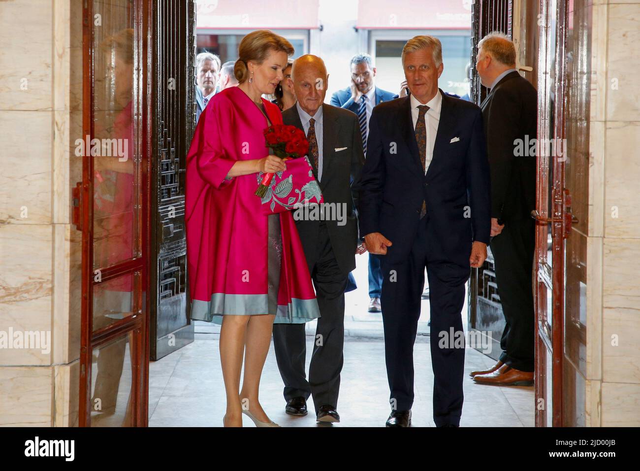Queen Mathilde of Belgium, Queen Elisabeth Competition chairman Baron ...