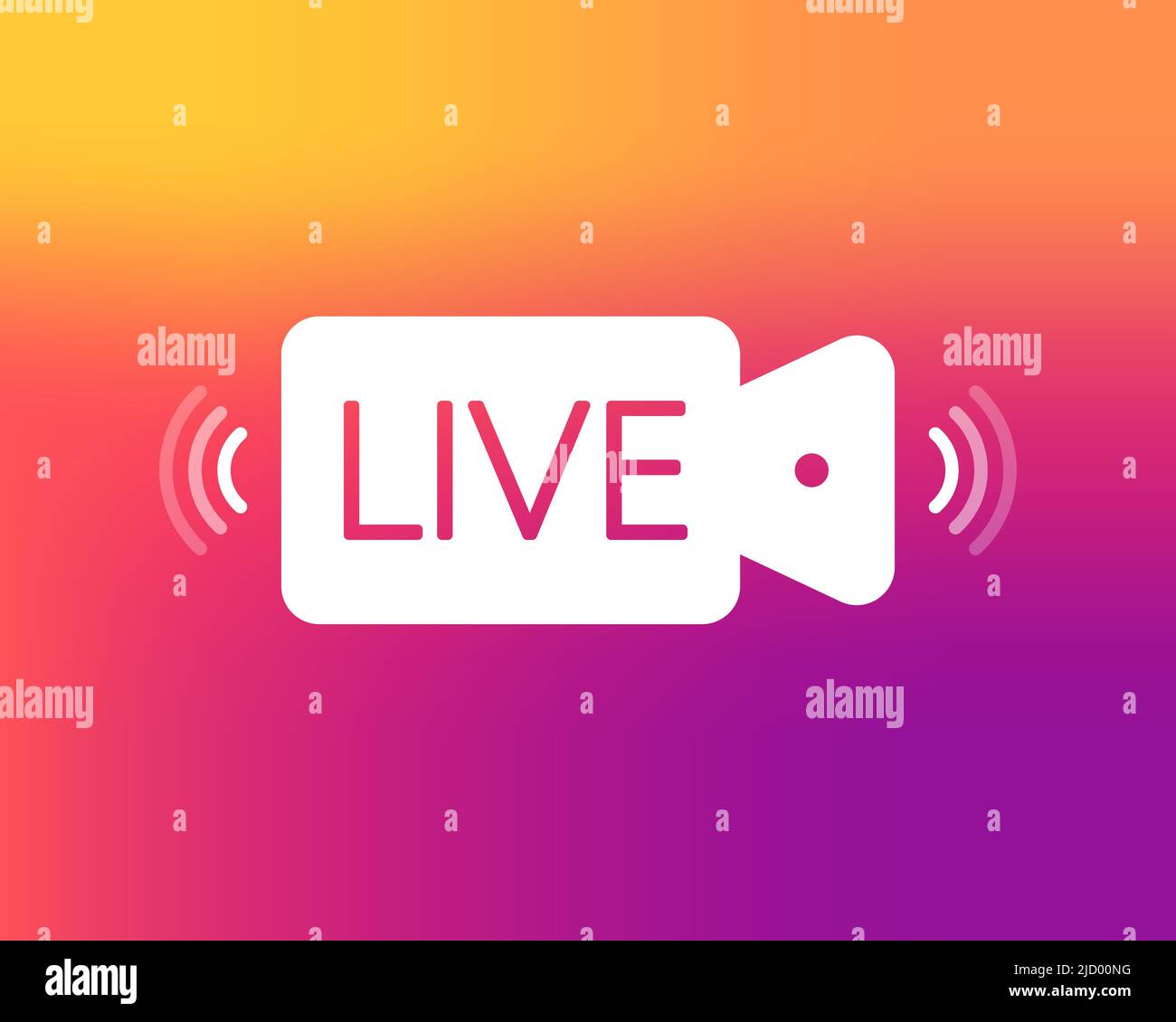 Live icon, great design for any purposes. Live stream sign. Digital ...
