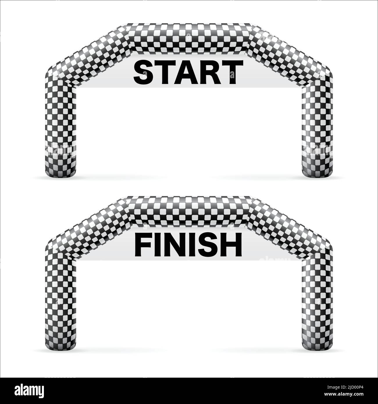 Inflatable finishing archs for sports events Stock Vector Image & Art - Alamy