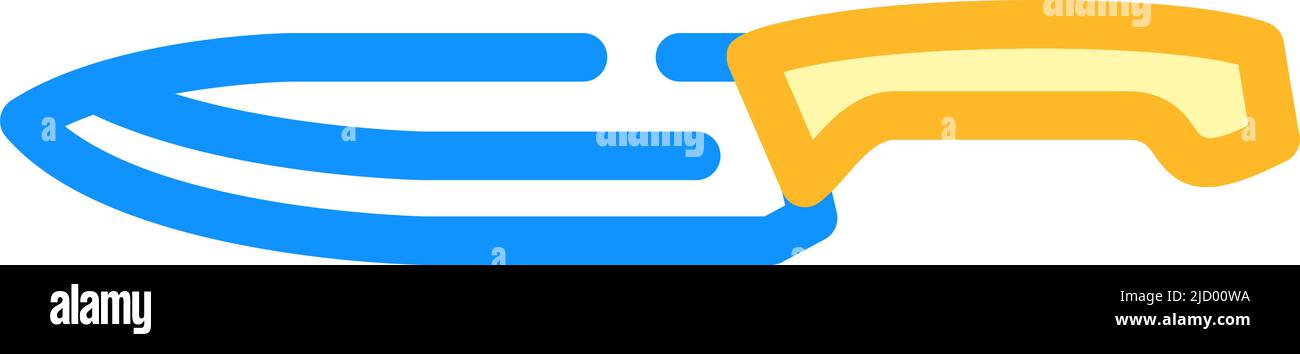 chef knife color icon vector illustration Stock Vector Image & Art - Alamy