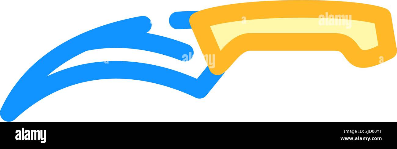 birds break vegetable knife color icon vector illustration Stock Vector ...