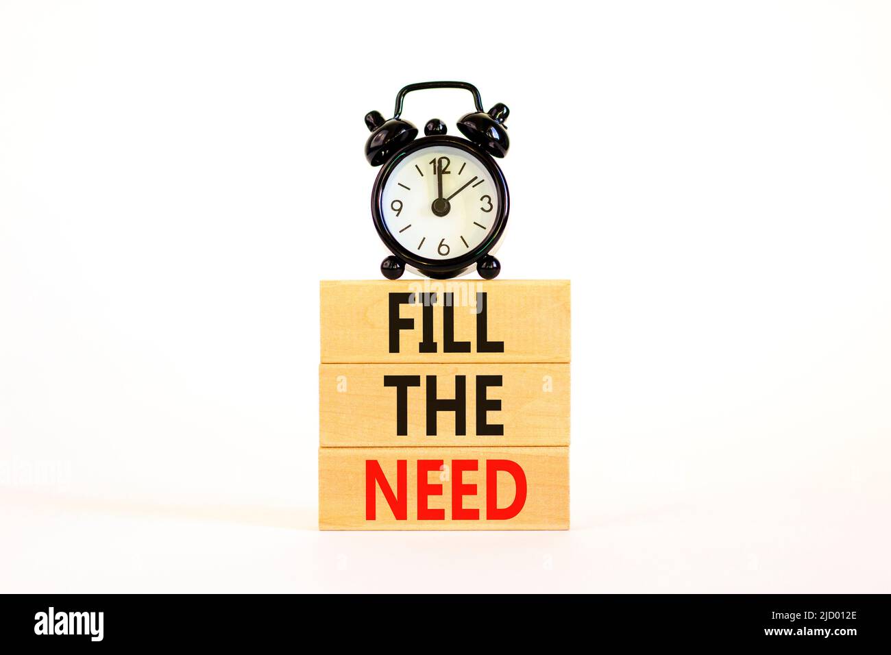 Fill the need symbol. Concept words Fill the need on wooden blocks on a ...