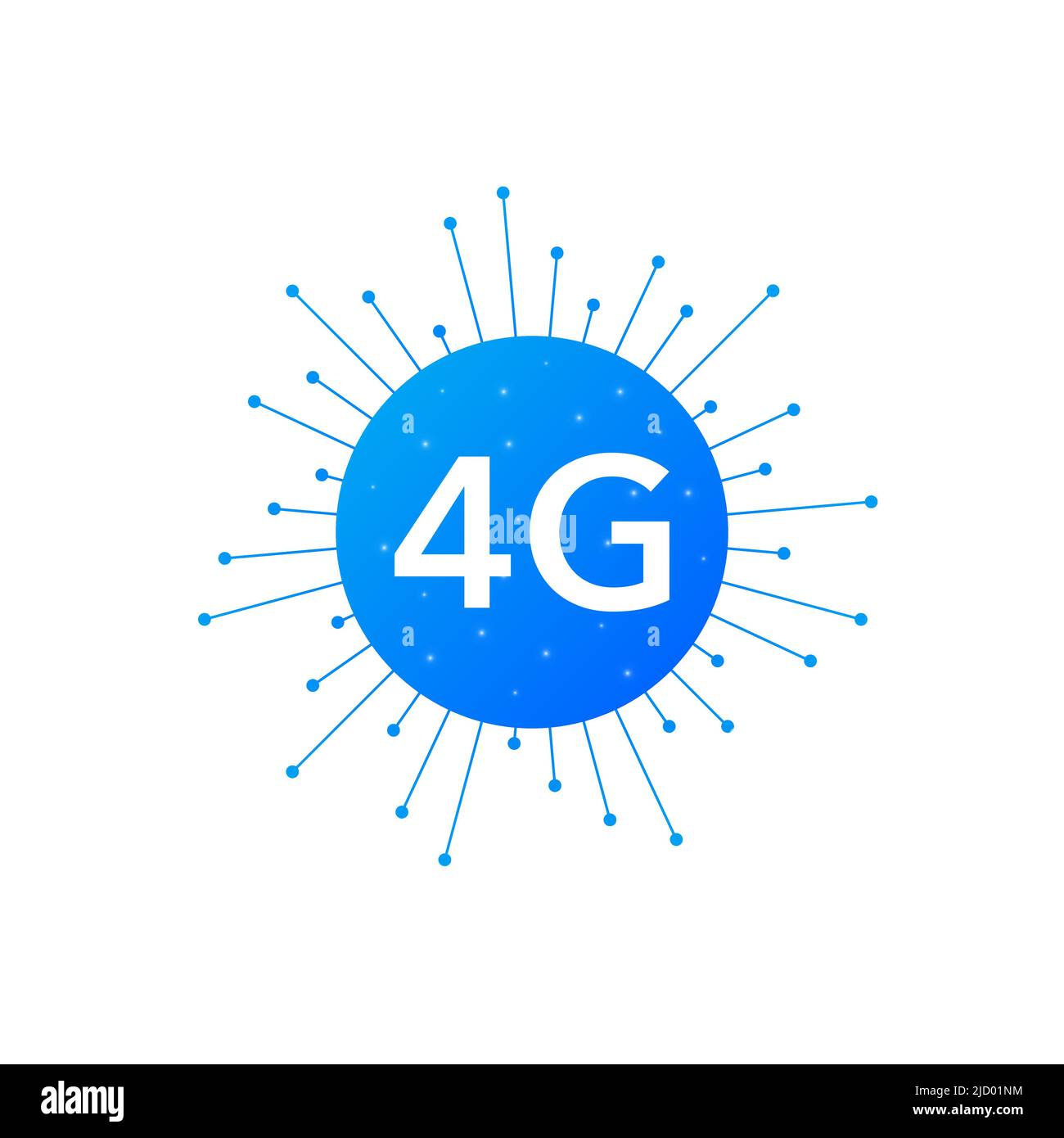 Flat icon with 4g for web design. Modern technologies. Vector ...