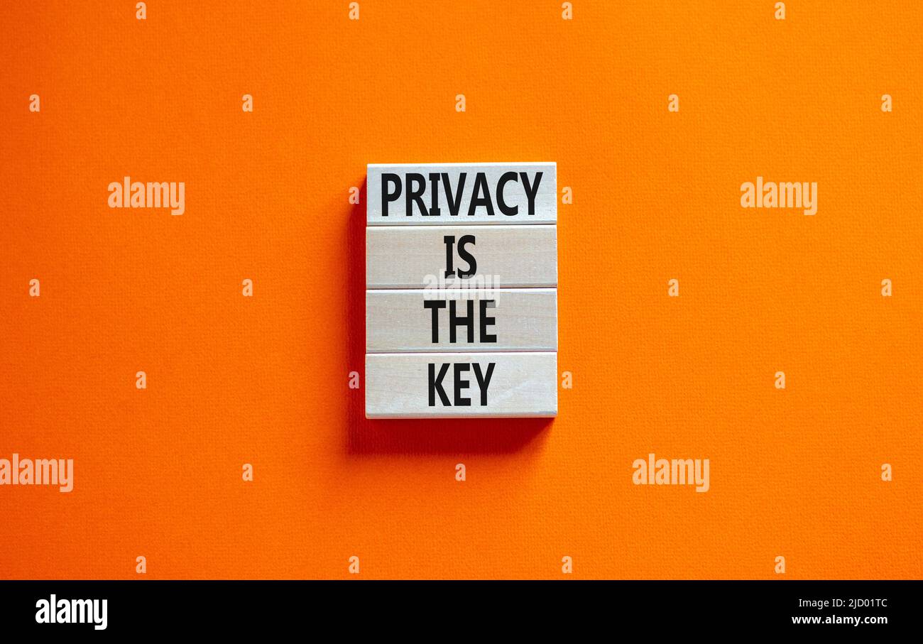 Privacy is the key symbol. Concept words Privacy is the key on wooden ...
