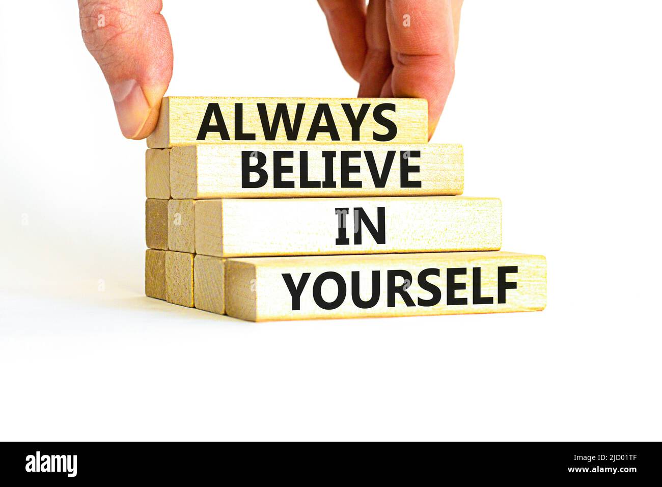 Always believe in yourself symbol. Concept words Always believe in ...