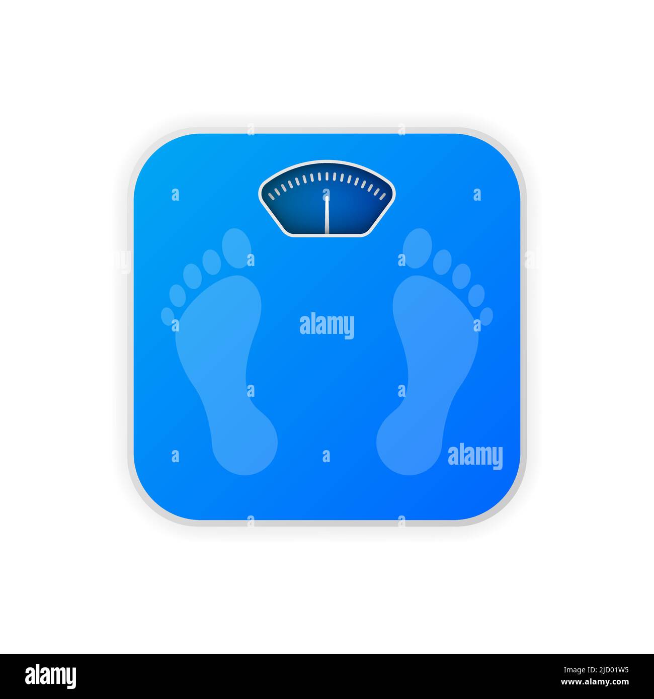 Scale in cartoon style. Realistic human scale. Vector illustration ...
