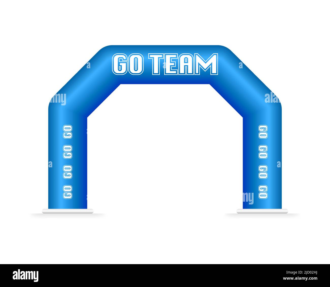 Go Team. Sketch flag banner on white background. Vector illustration ...