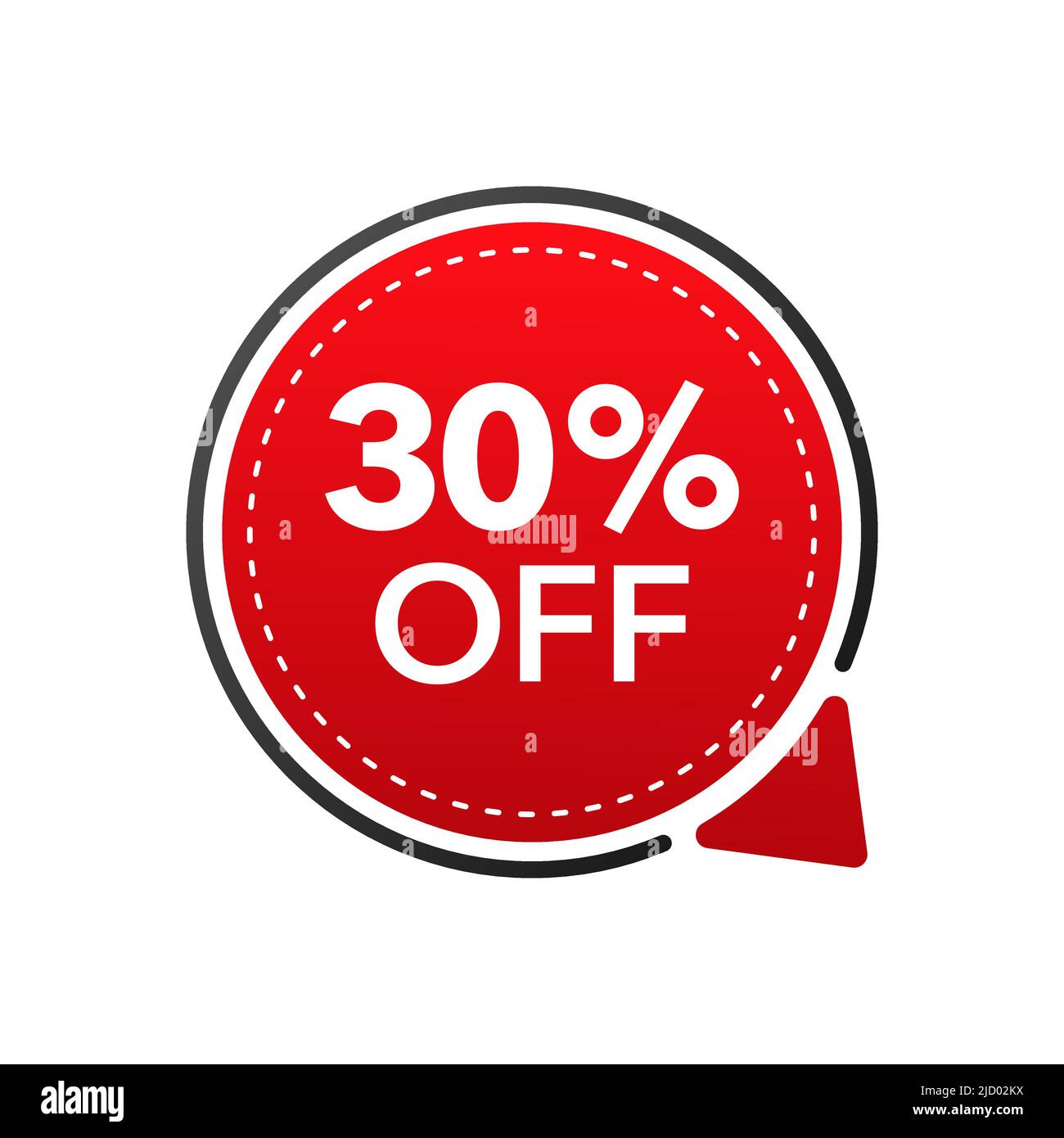 Trendy flat advertising with red discount flat badge for promo design ...