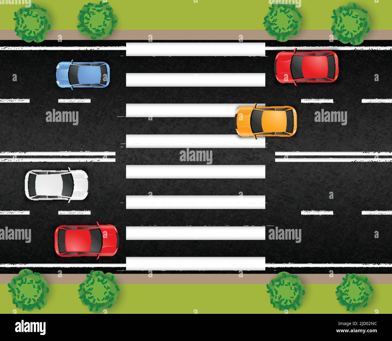 Crosswalk marker Stock Vector Images - Alamy