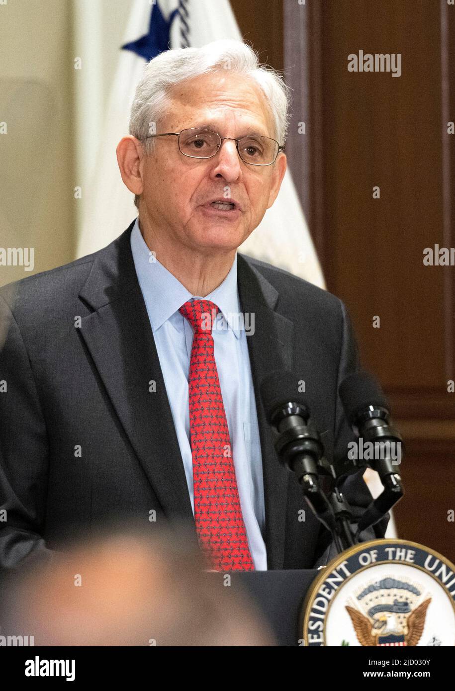 United States Attorney General Merrick Garland makes remarks at the ...