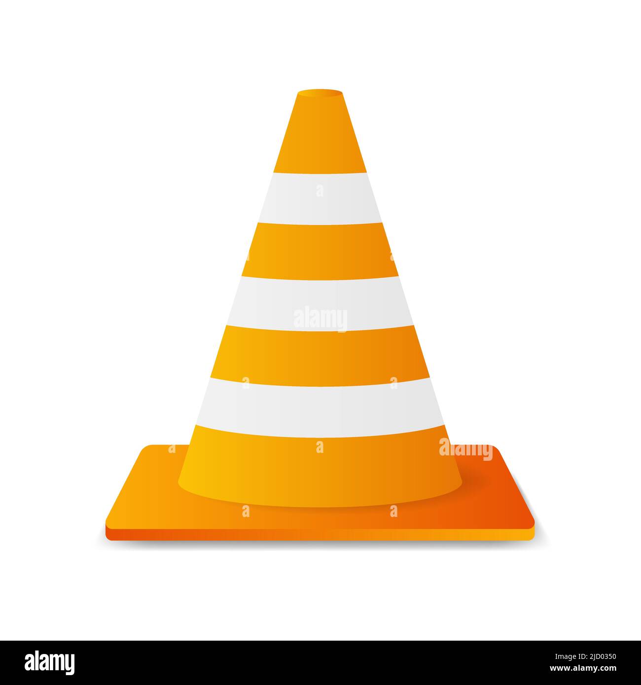 3d Orange Cone People
