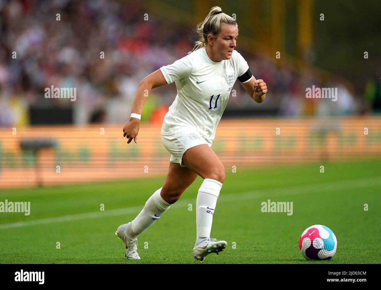 England's Lauren Hemp in action during the women's international ...