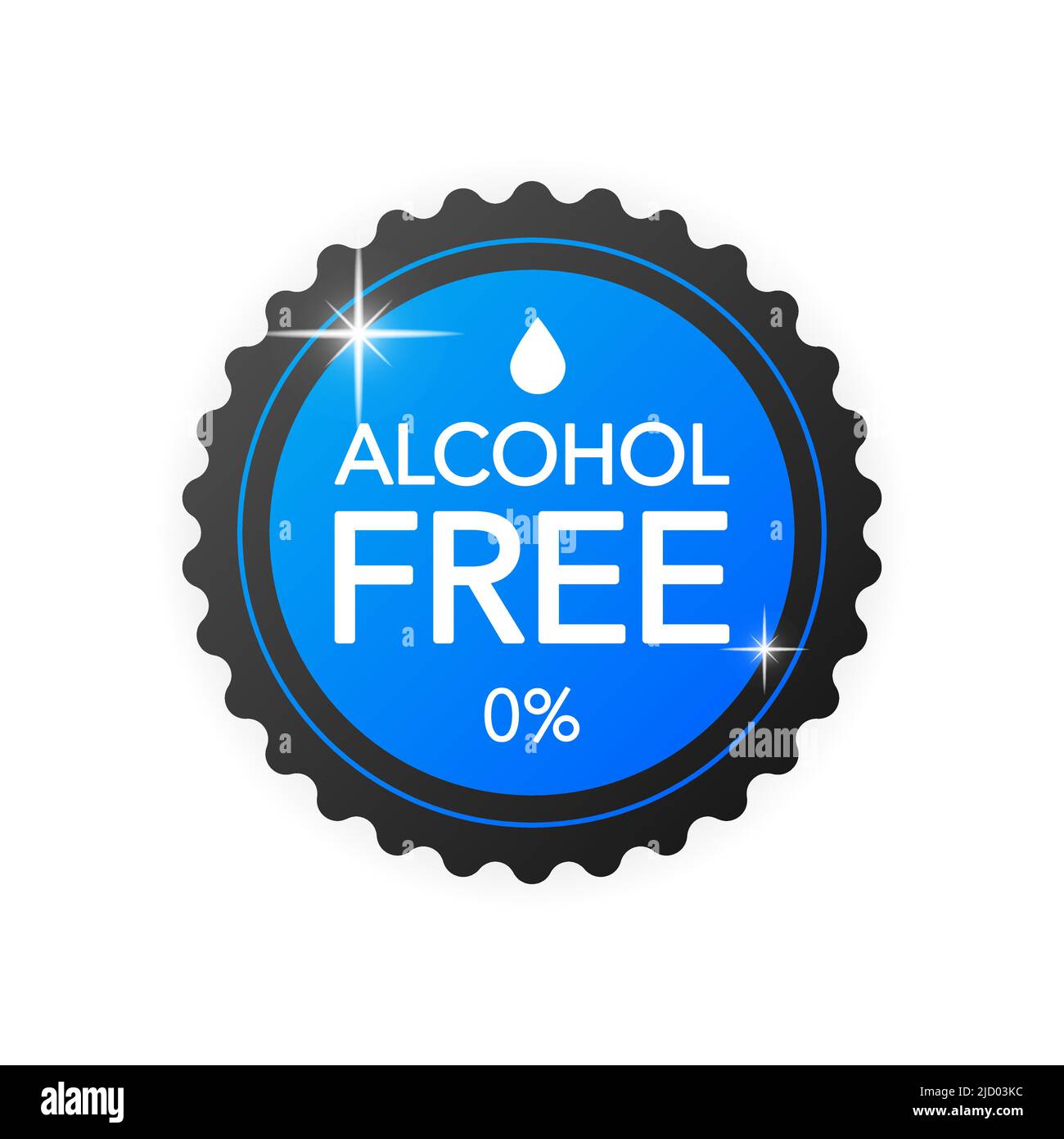 Alcohol free icon symbol. Vector illustration Stock Vector Image & Art ...