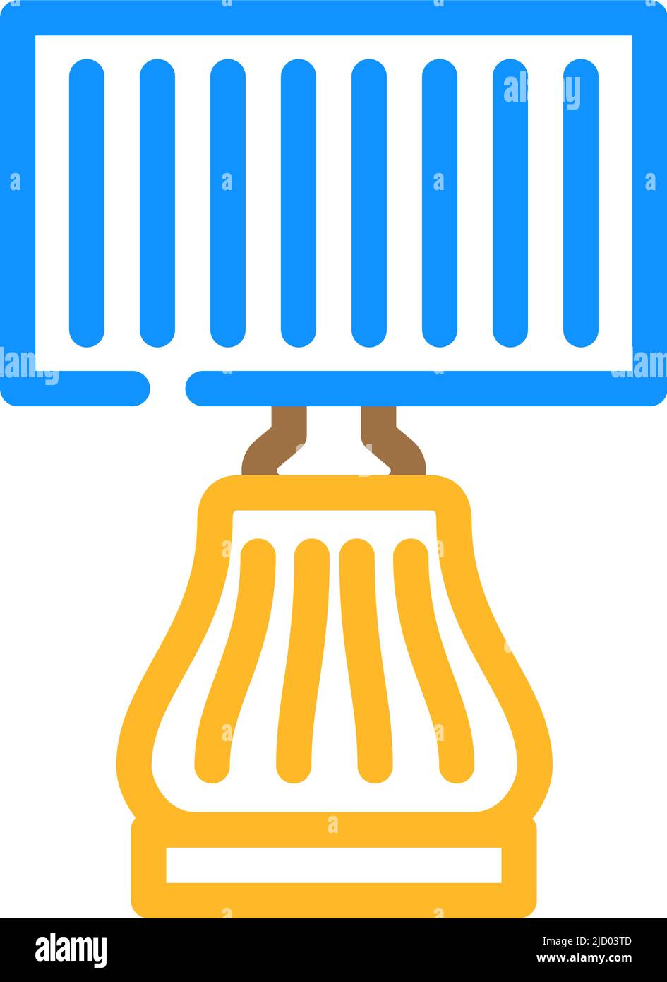 stylish lamp color icon vector illustration Stock Vector Image & Art ...
