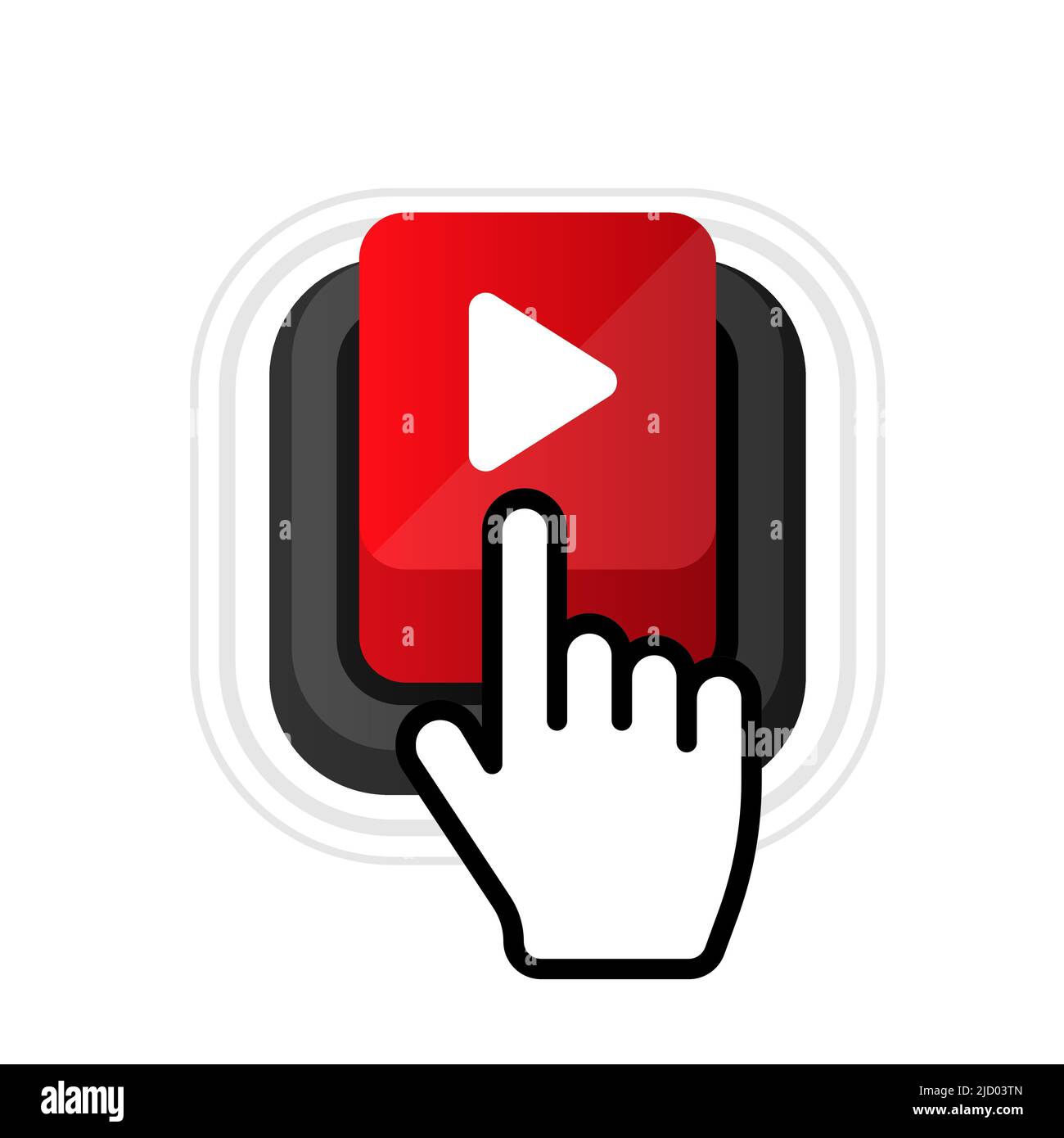 Video play icon on Cut Out Stock Images & Pictures - Alamy