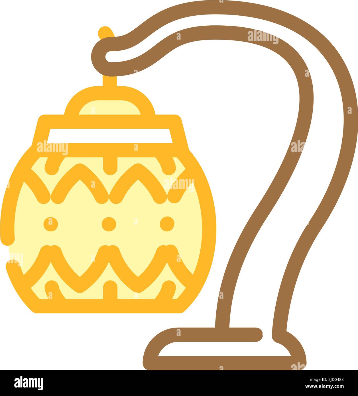 ancient style lamp color icon vector illustration Stock Vector Image ...