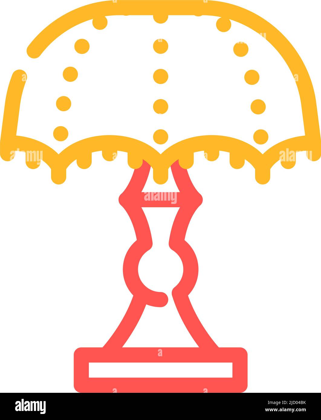 elegant electronic lamp color icon vector illustration Stock Vector ...