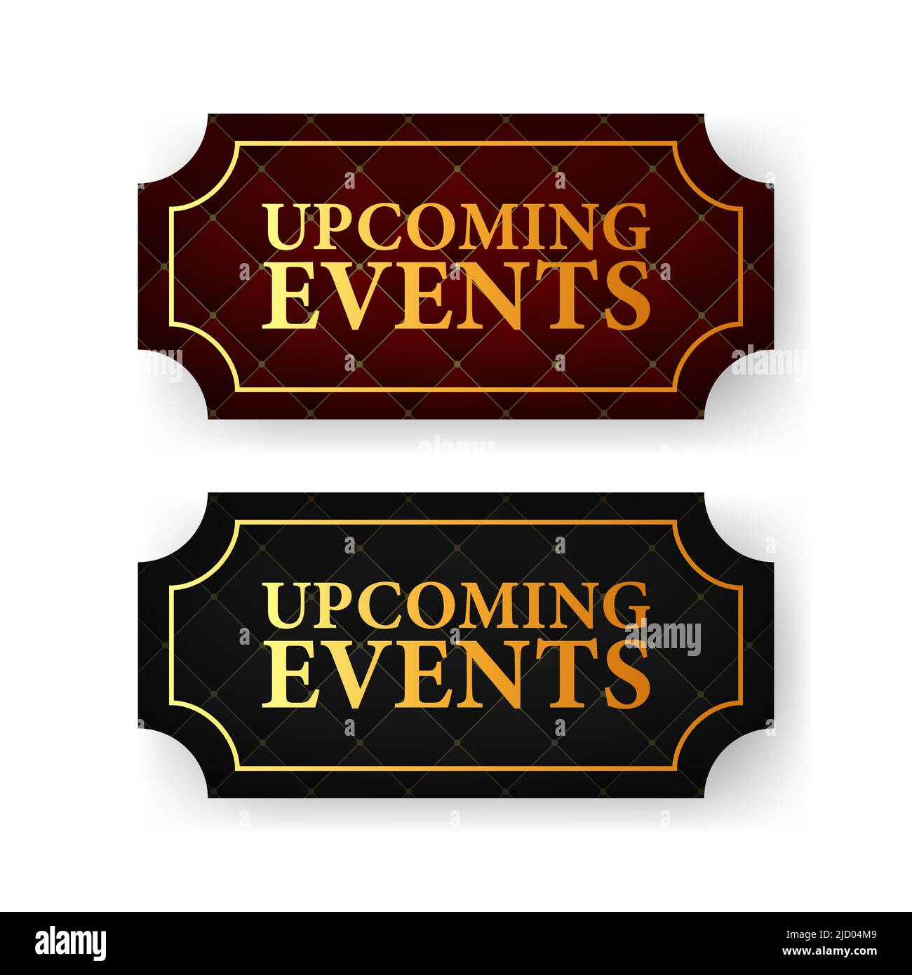 Upcoming events poster in flat style. Vector illustration Stock Vector ...