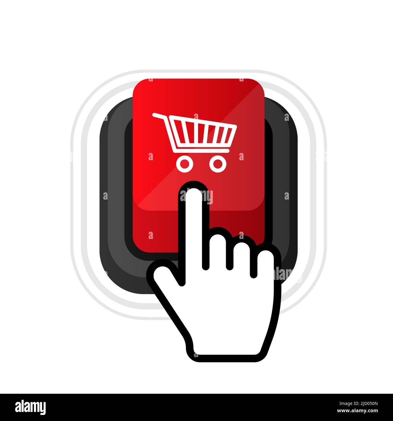 Buy now button. Red Buy now button with shopping cart Stock Vector ...