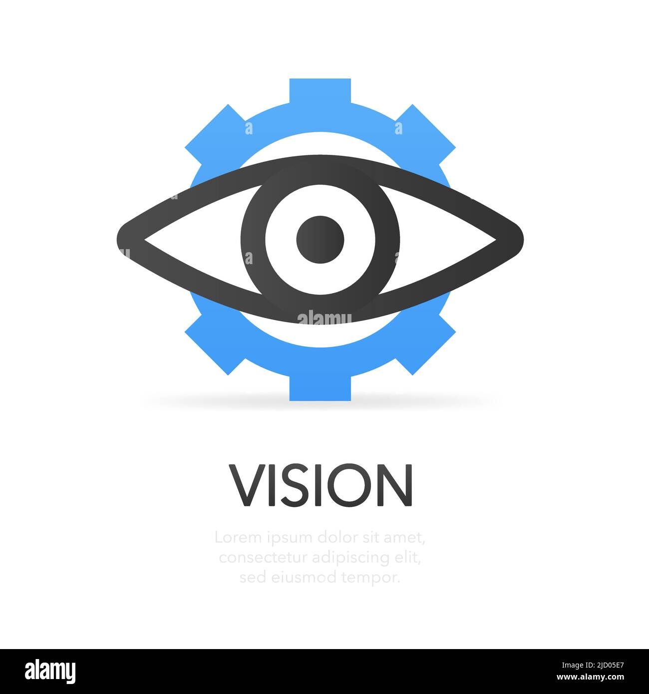 Vision. Modern flat design concept. Vector icon on white background ...
