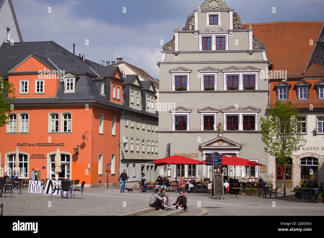 Germany, Thuringia, Weimar, Heerderplatz, street scene Stock Photo - Alamy