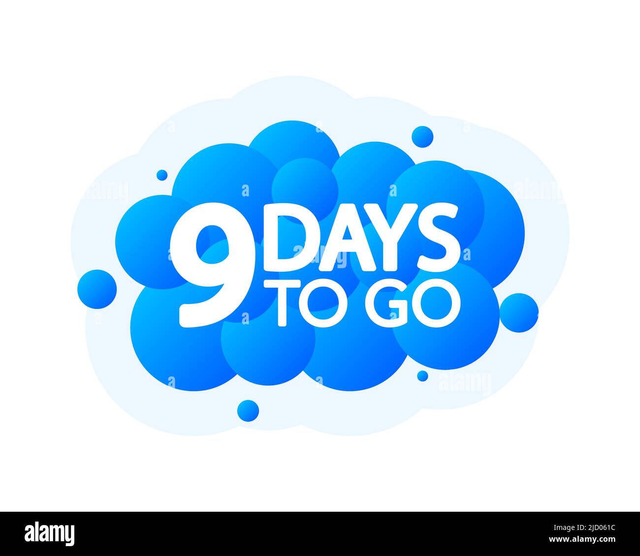 Number nine bubble blue Stock Vector Images - Alamy