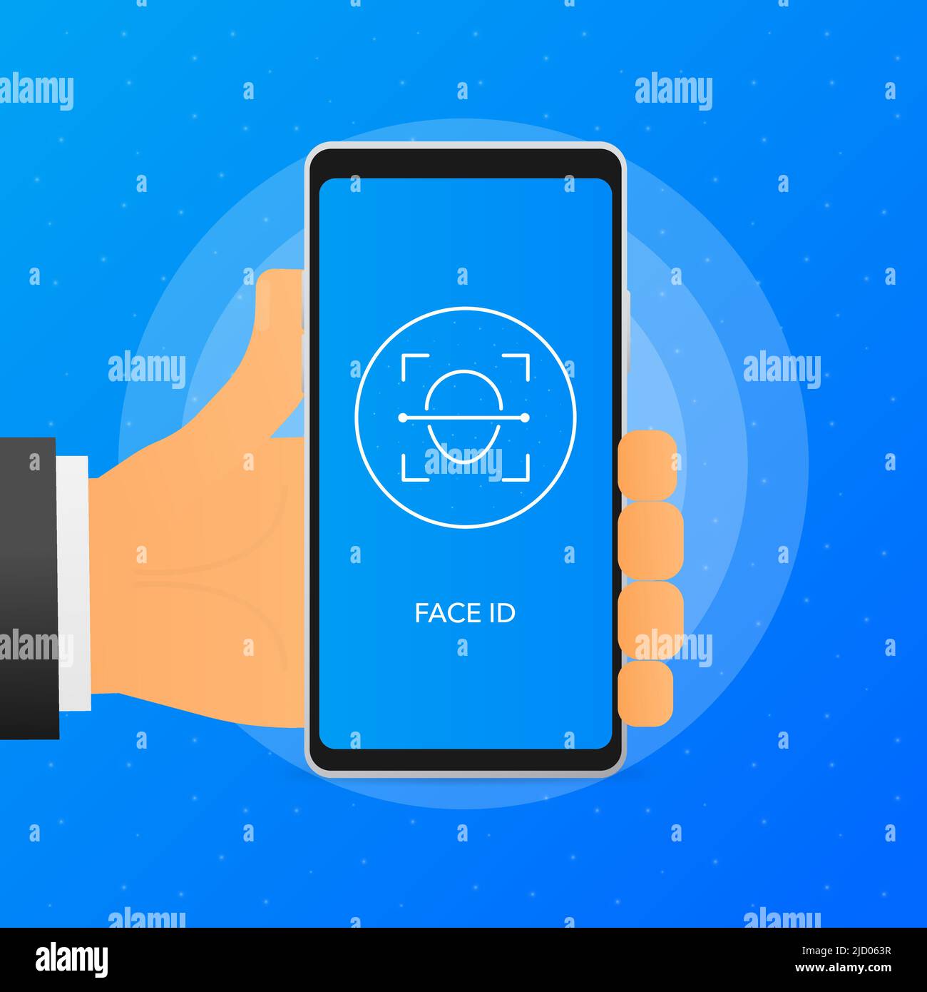 Hand holds id Stock Vector Images - Alamy