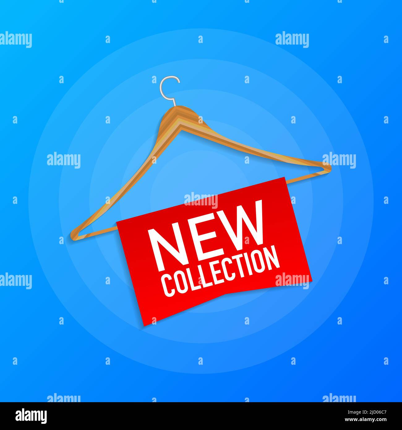 New collection labels. Banner for clothes. Vector illustration Stock ...