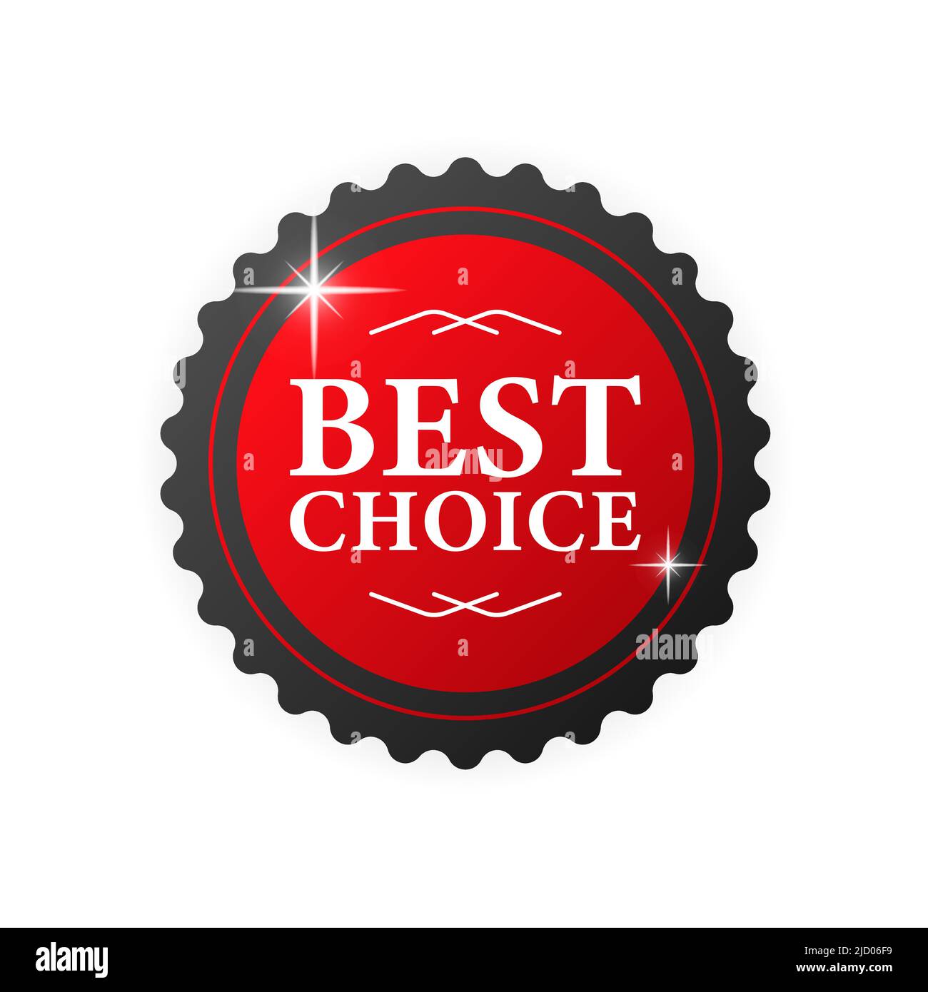 Best choice red rubber stamp on white background. Realistic object ...