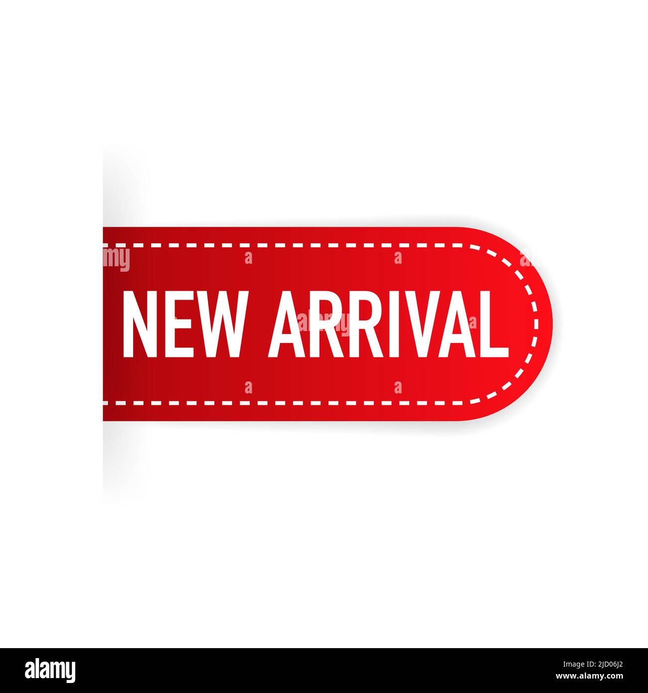 New arrival red label on white background. New collection. Vector ...