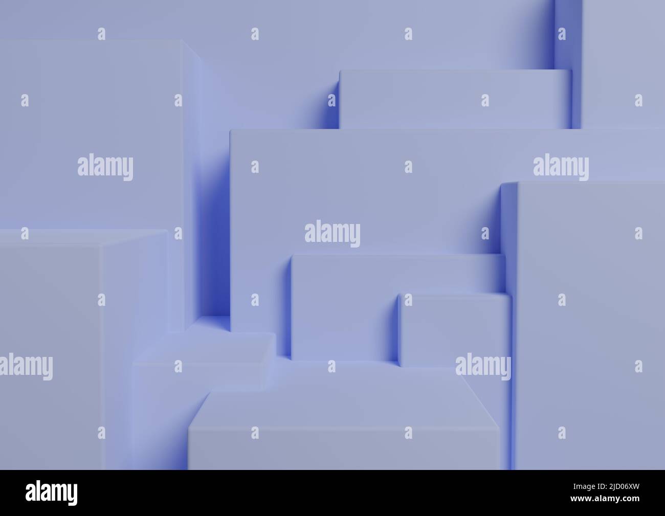 Light, pastel blue 3D rendering product display podium or stand simple ...