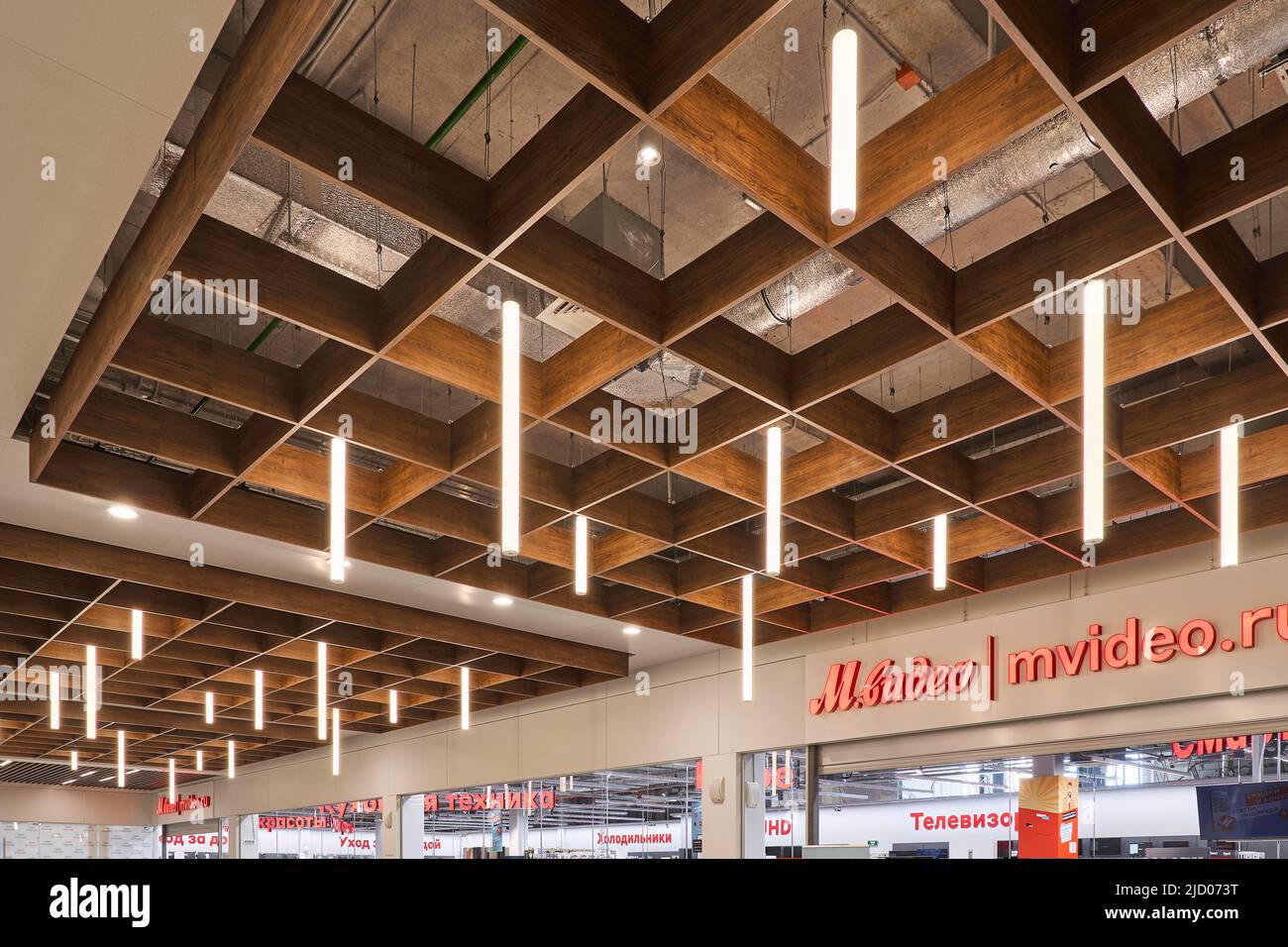 Photos of the mall and its wooden ceilings Stock Photo - Alamy